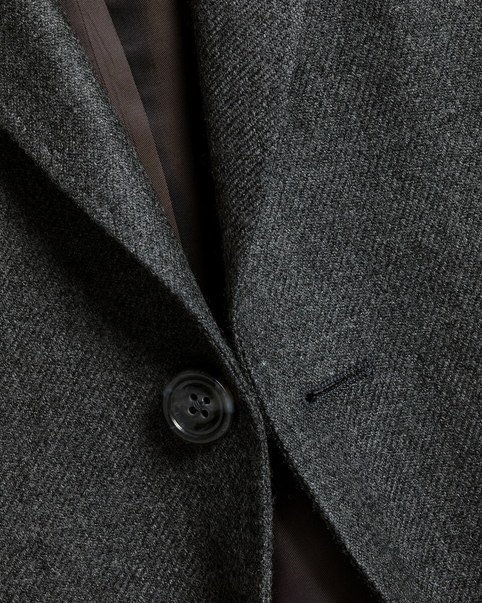 Wool Texture Jacket - Grey | Charles Tyrwhitt