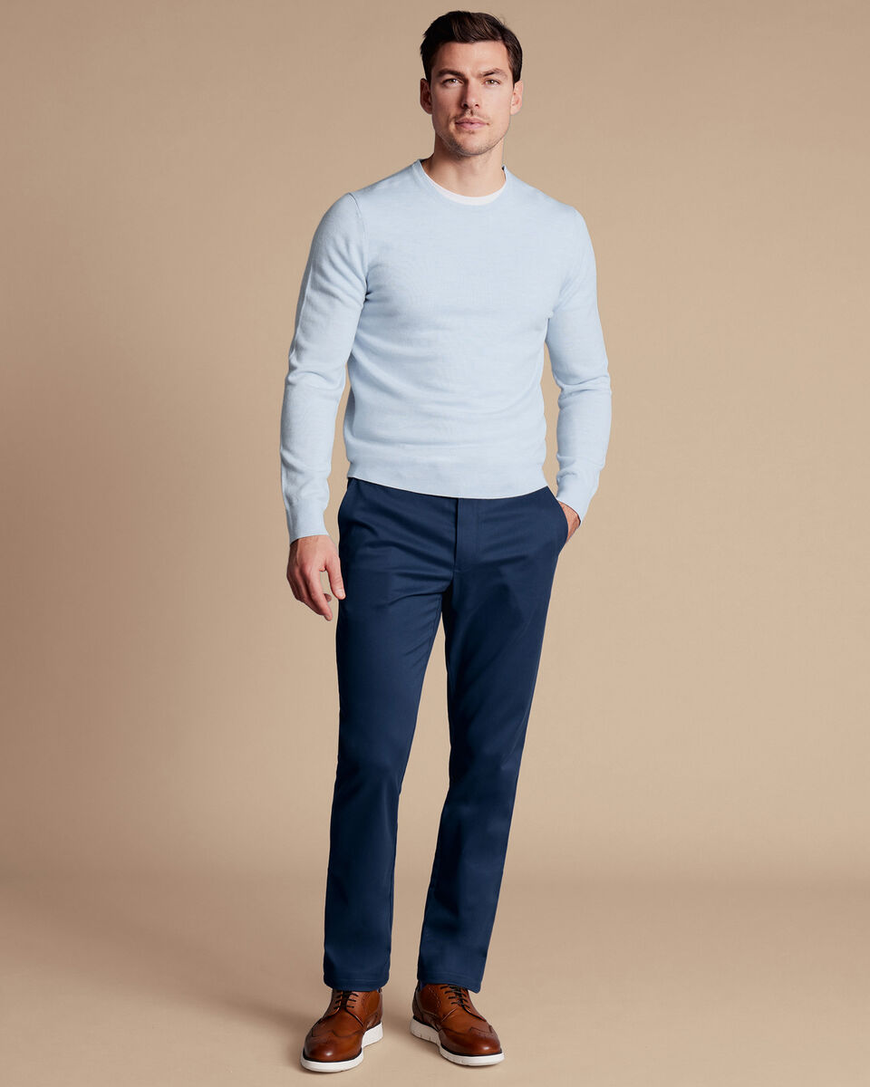 Ultimate Non-Iron Chinos - Royal Blue | Charles Tyrwhitt