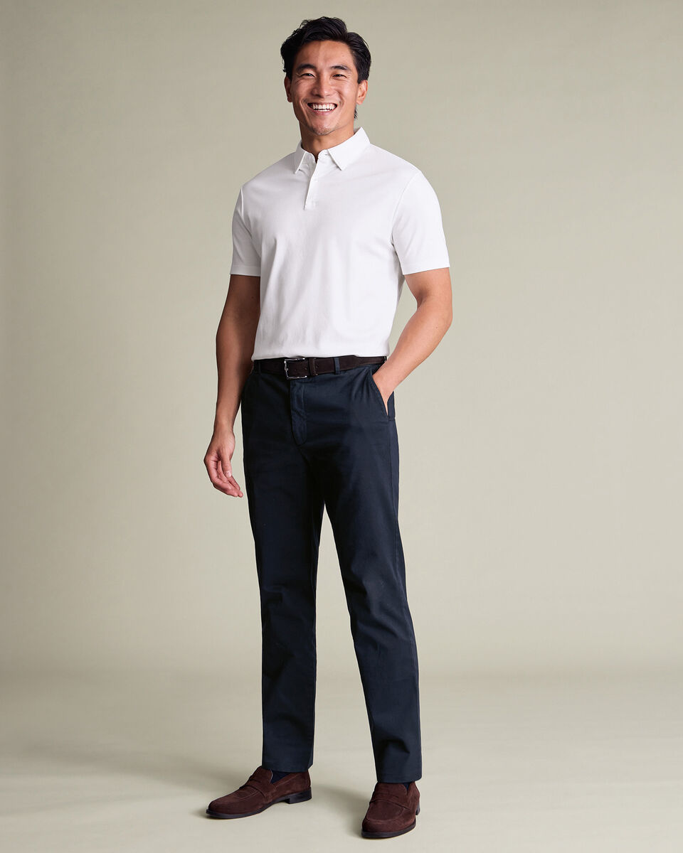 Washed Chinos - Navy | Charles Tyrwhitt