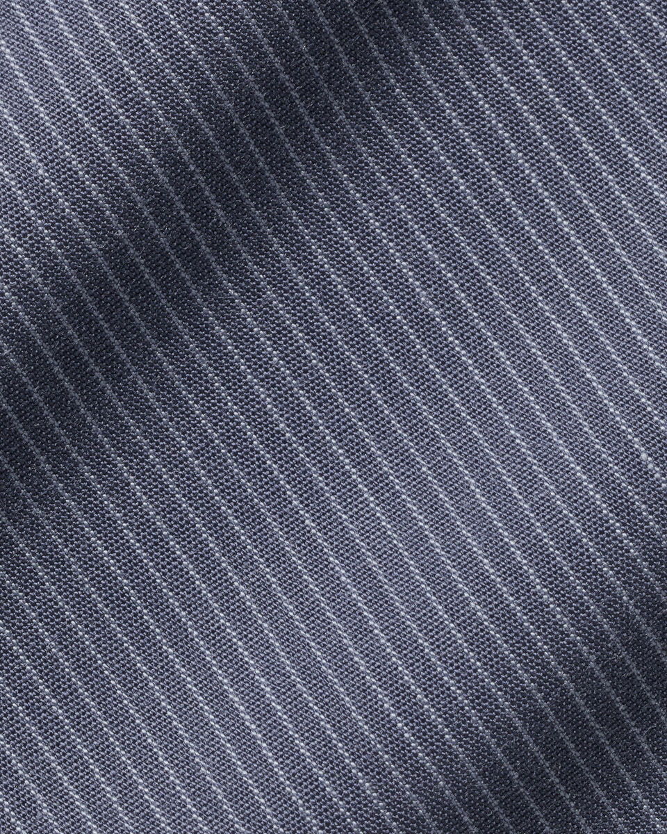 Cutaway Collar Non-Iron Poplin Hairline Stripe Shirt - Heather Blue ...