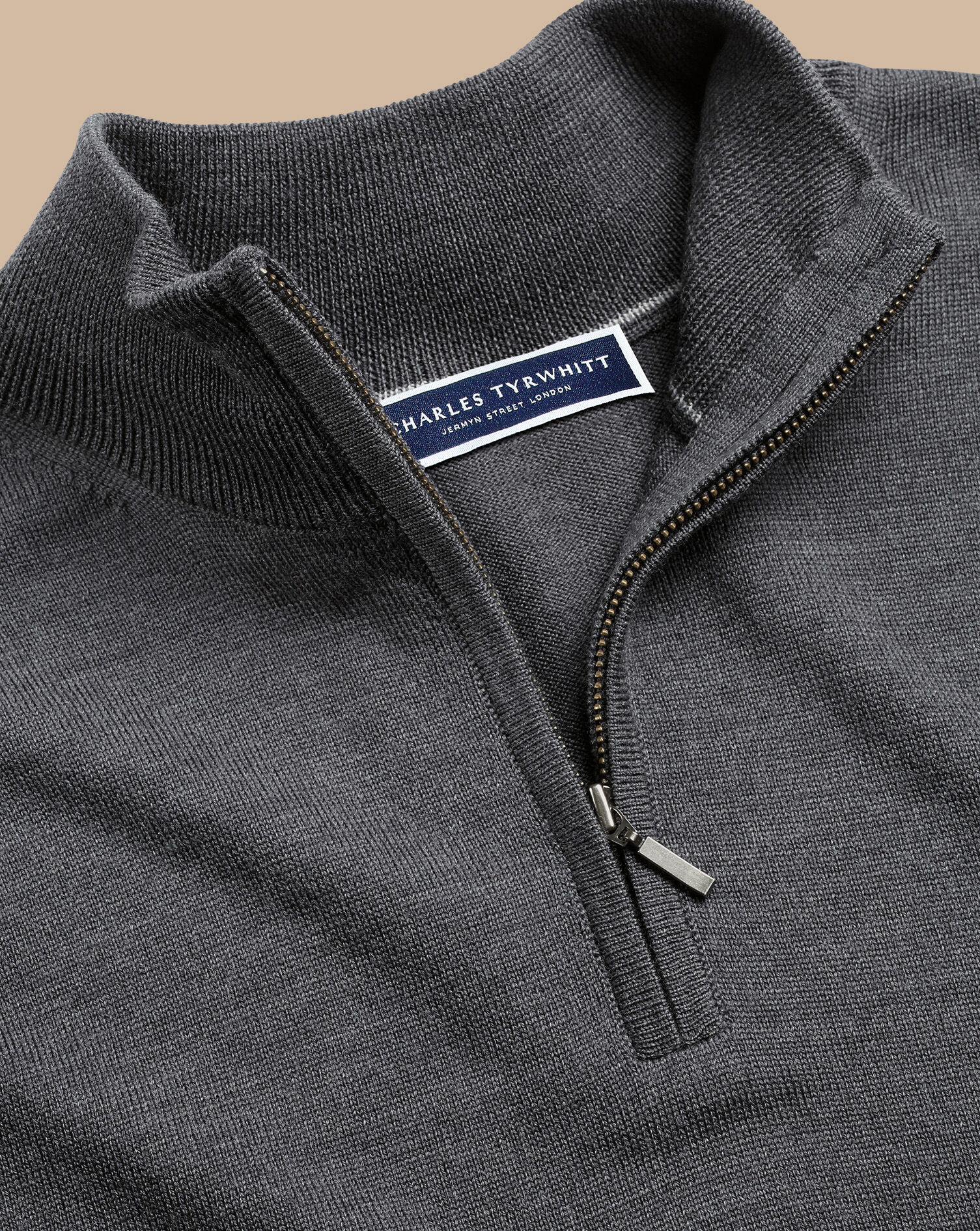 Men's Zip Neck Jumpers | Charles Tyrwhitt