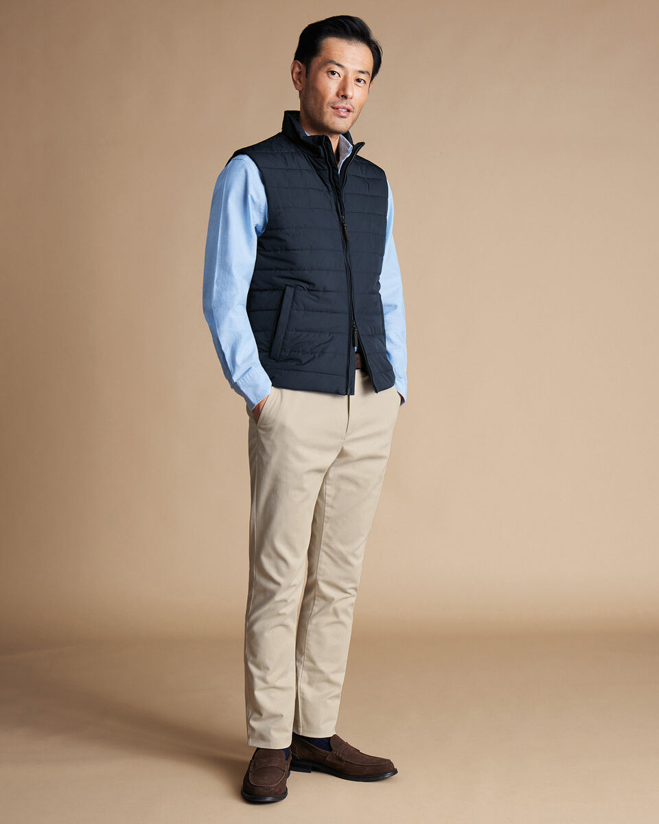Lightweight Quilted Gilet - Navy | Charles Tyrwhitt