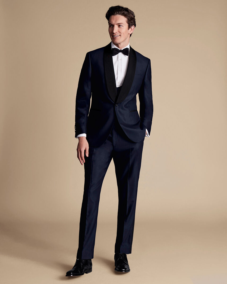 Dinner Suit Waistcoat - Dark Navy | Charles Tyrwhitt