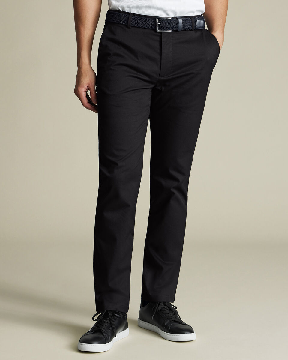 Performance Chinos - Black | Charles Tyrwhitt