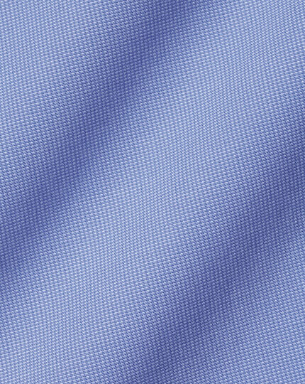 Cutaway Collar Non-Iron Poplin Shirt - Ocean Blue | Charles Tyrwhitt