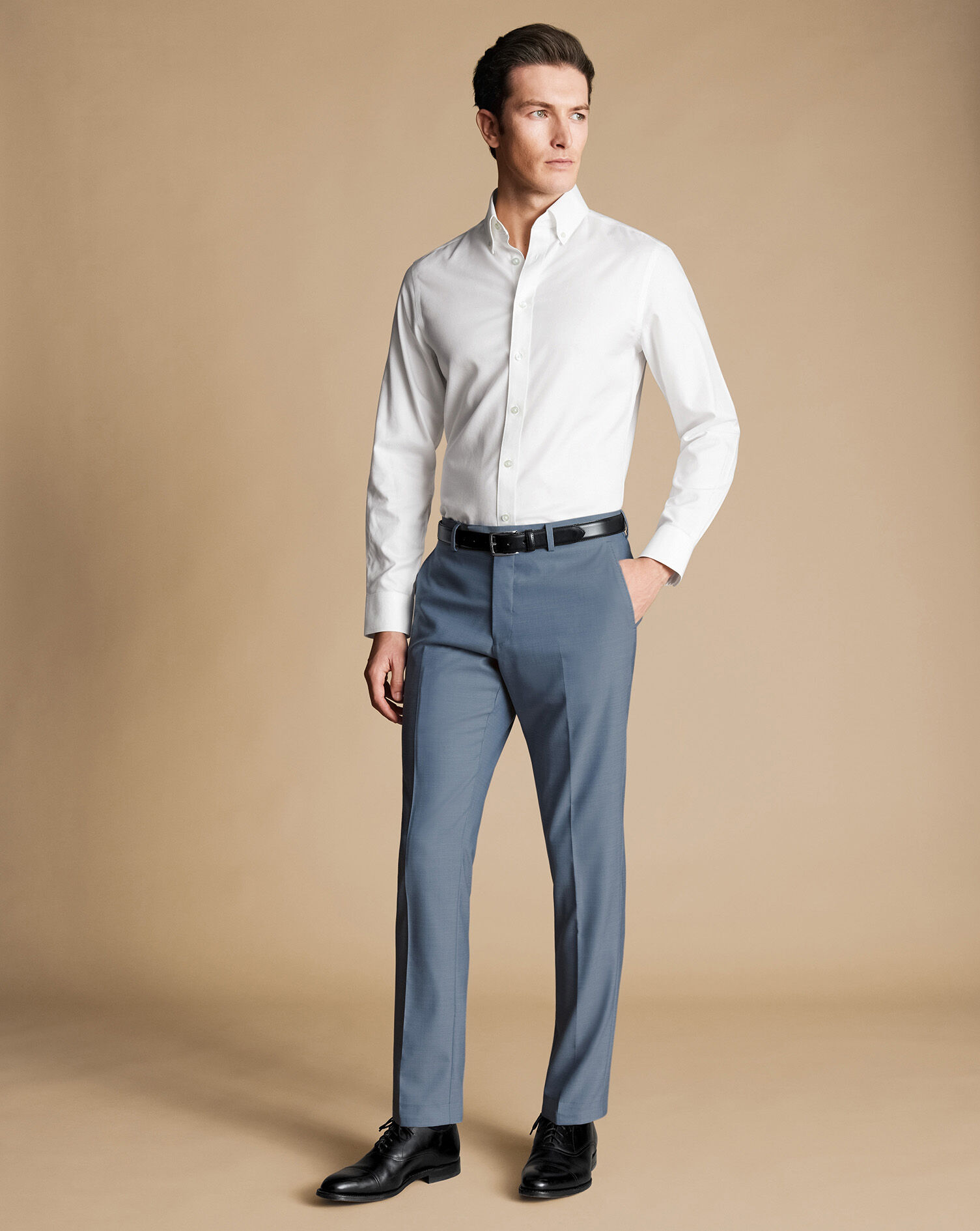 Men's Blue Suit Pants | Charles Tyrwhitt