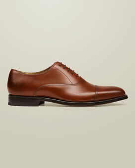 Leather Oxford Shoes - Chestnut Brown | Charles Tyrwhitt