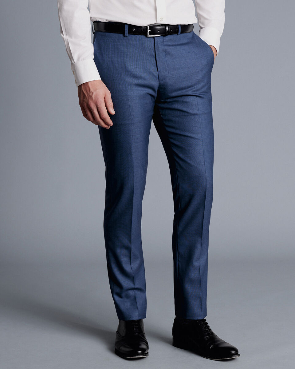 Sharkskin Suit - Ocean Blue | Charles Tyrwhitt