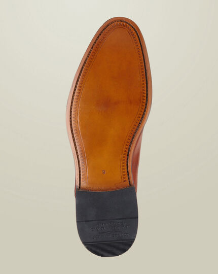 Leather Oxford Shoes - Chestnut Brown | Charles Tyrwhitt