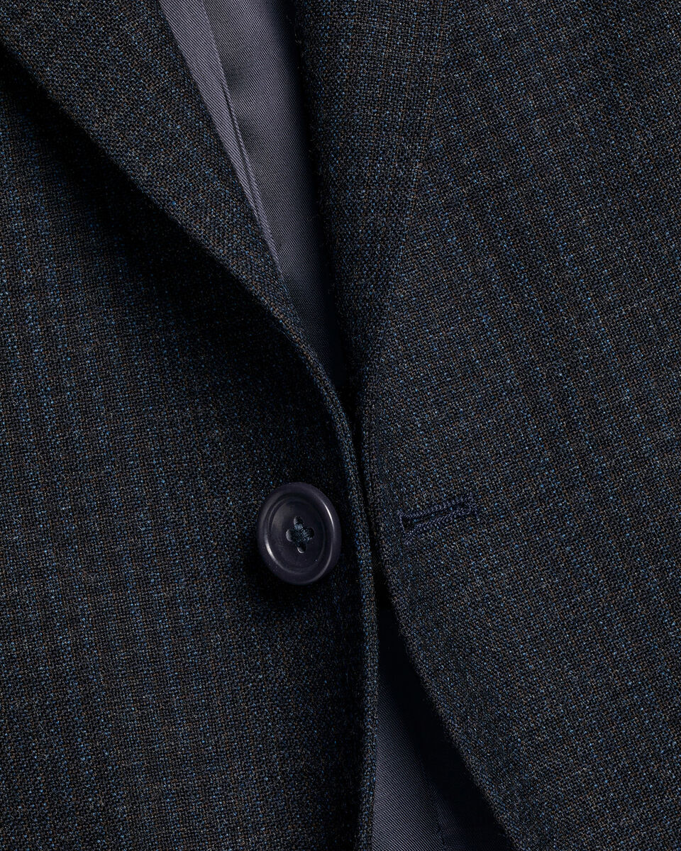 Wool Check Jacket - Denim Blue | Charles Tyrwhitt