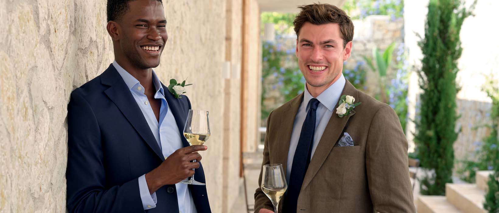 Men's Linen Suits | Shop Linen Blazers & Trousers | Charles Tyrwhitt